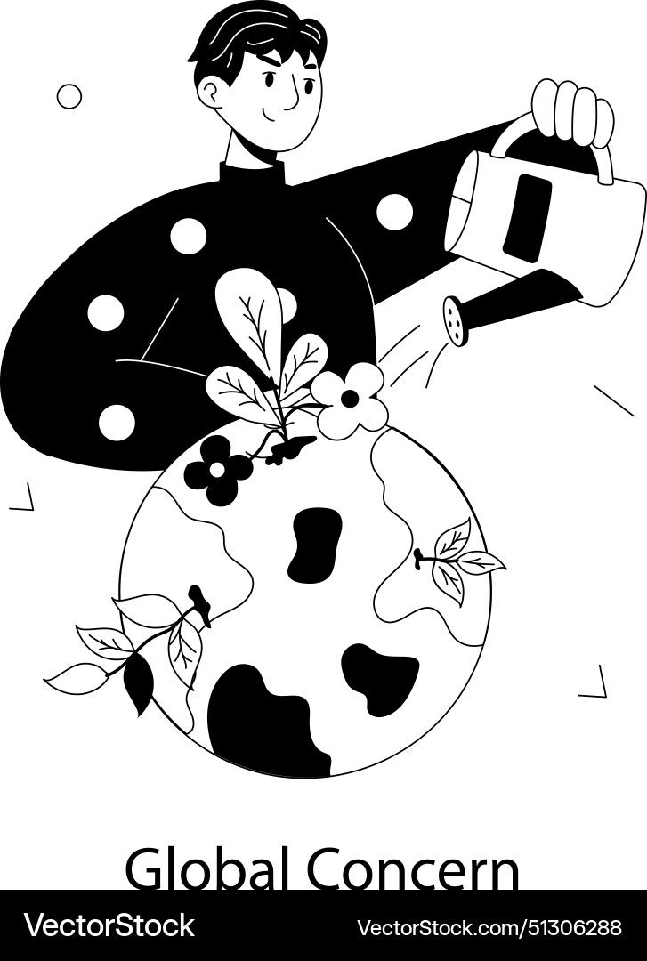 Global concern Royalty Free Vector Image - VectorStock