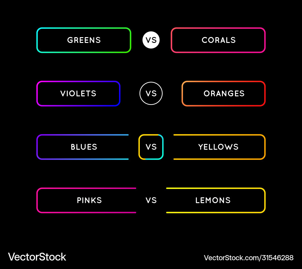 Set game versus screen fight backgrounds Vector Image