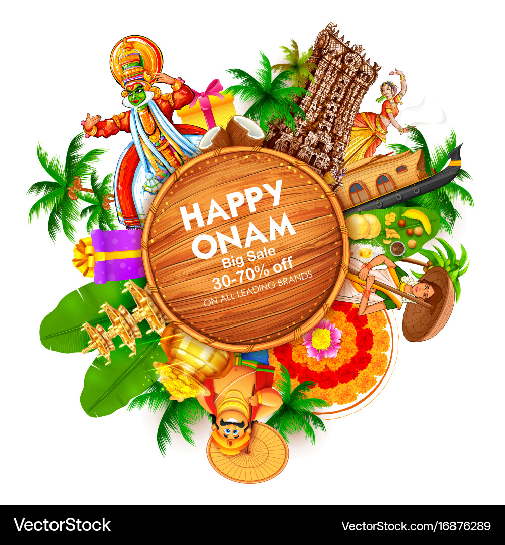 Advertisement and promotion background for happy Vector Image