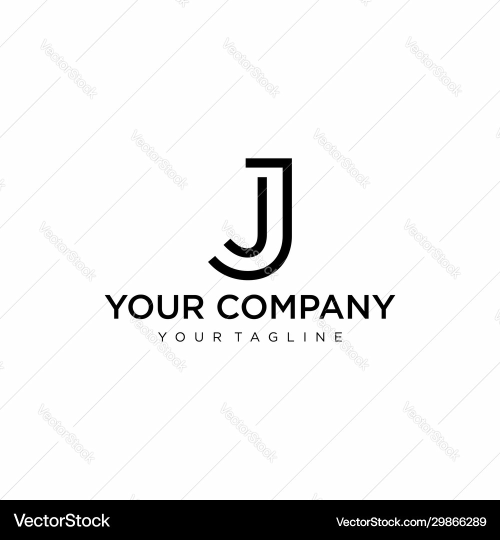 Monogram j logo Royalty Free Vector Image - VectorStock