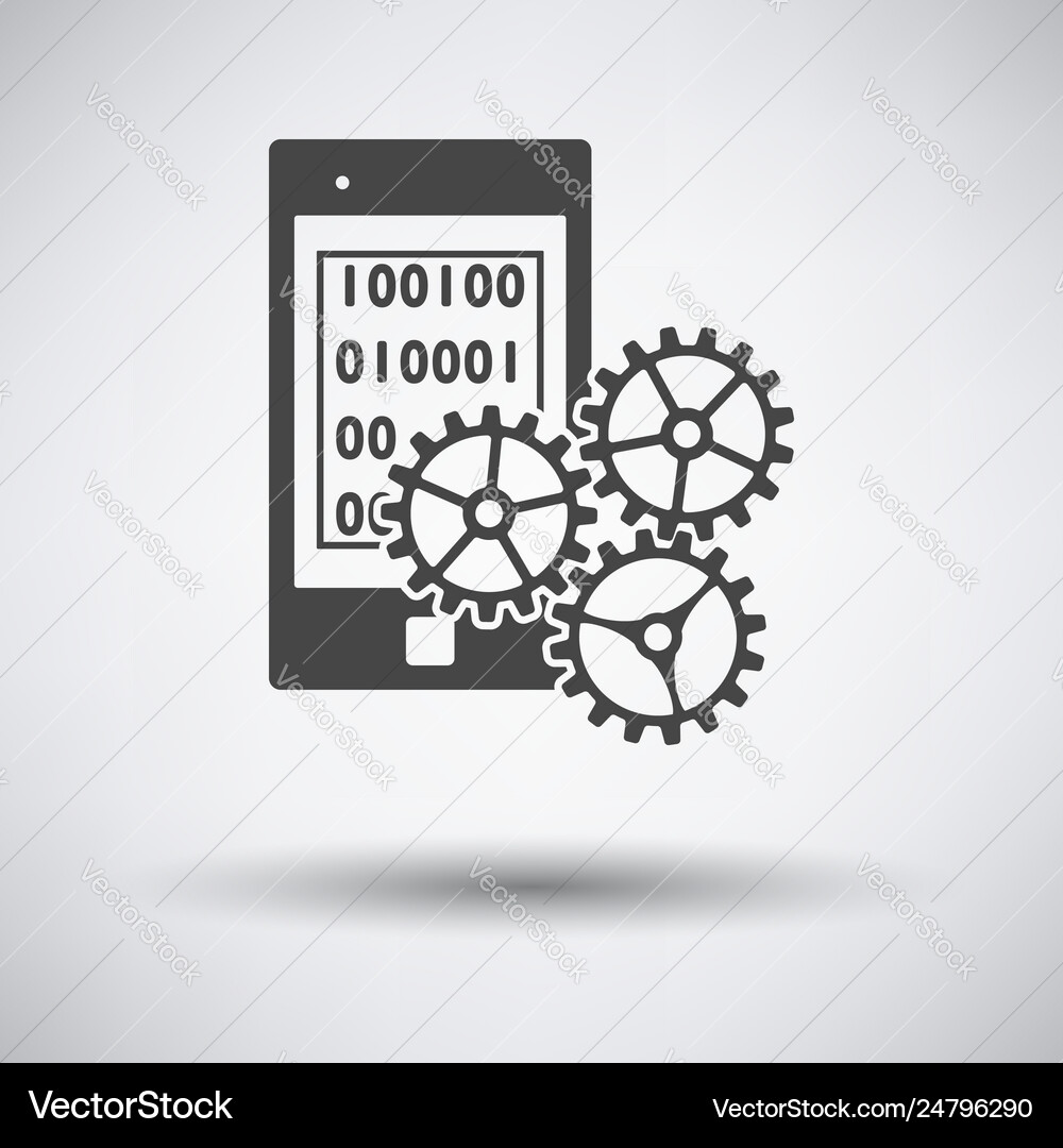 Mobile development icon Royalty Free Vector Image