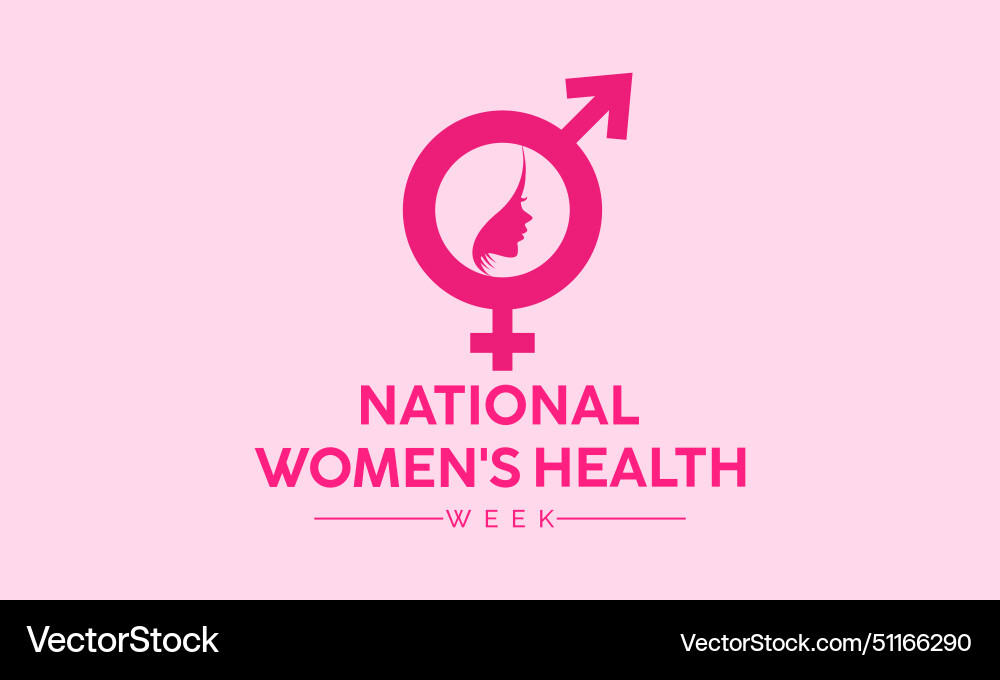 National Womens Health Week Awareness Royalty Free Vector