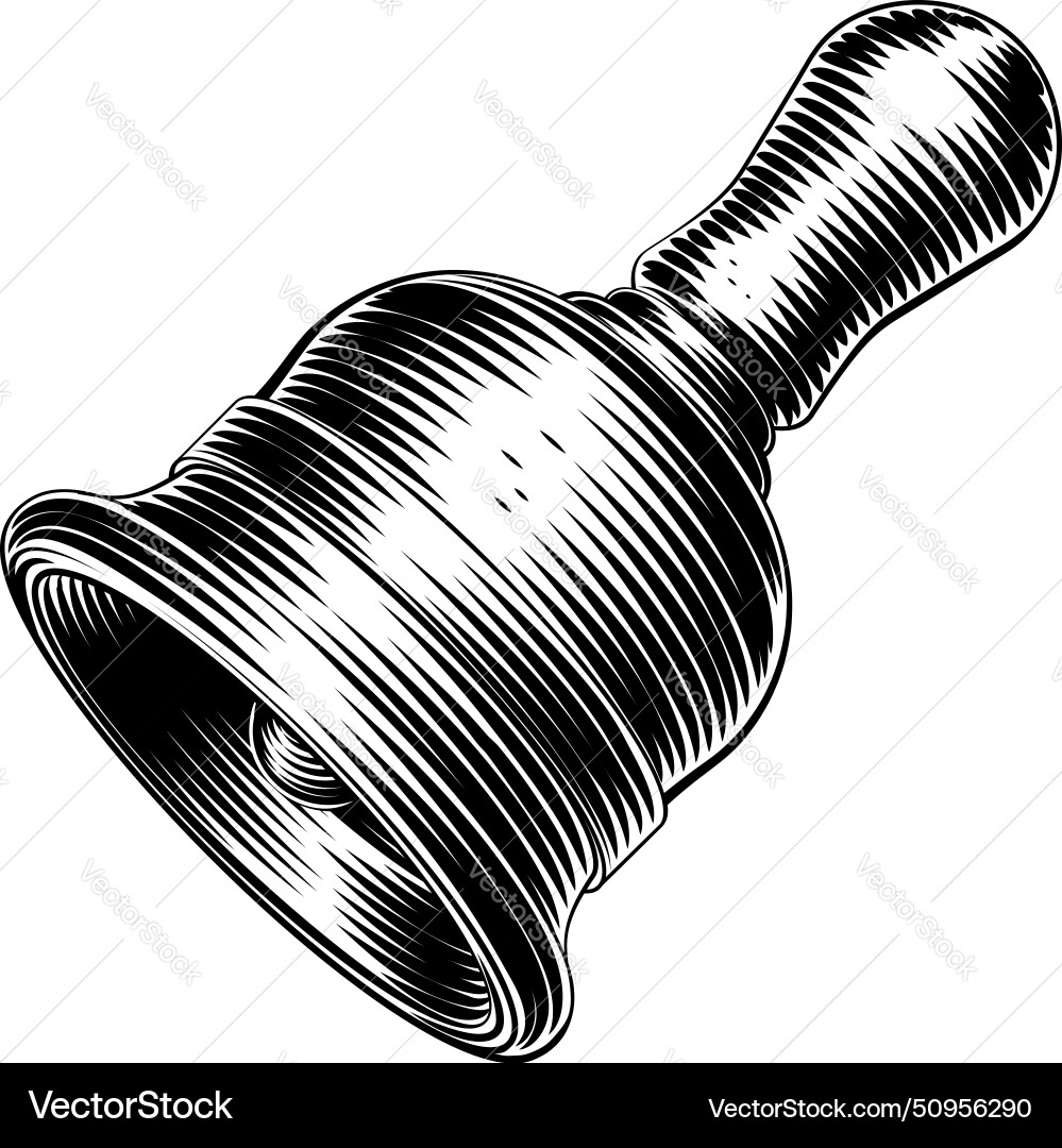 Vintage bell icon Royalty Free Vector Image - VectorStock
