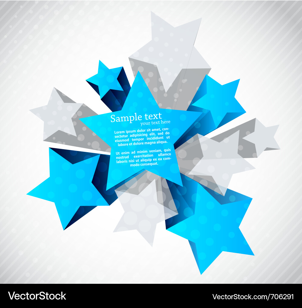 Abstract background with star Royalty Free Vector Image