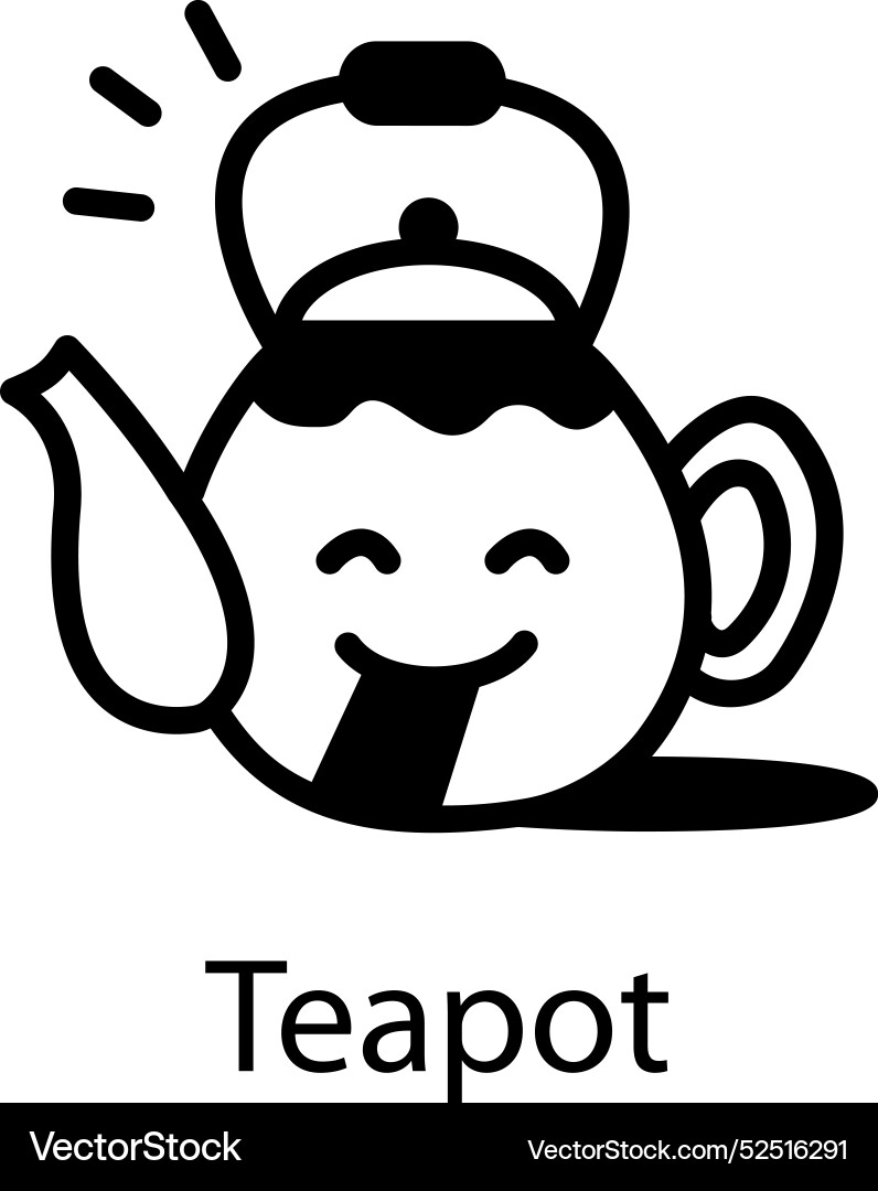 Teapot Royalty Free Vector Image - VectorStock