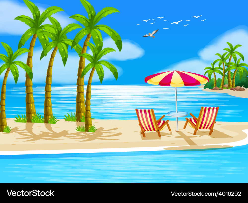Beach Royalty Free Vector Image - VectorStock