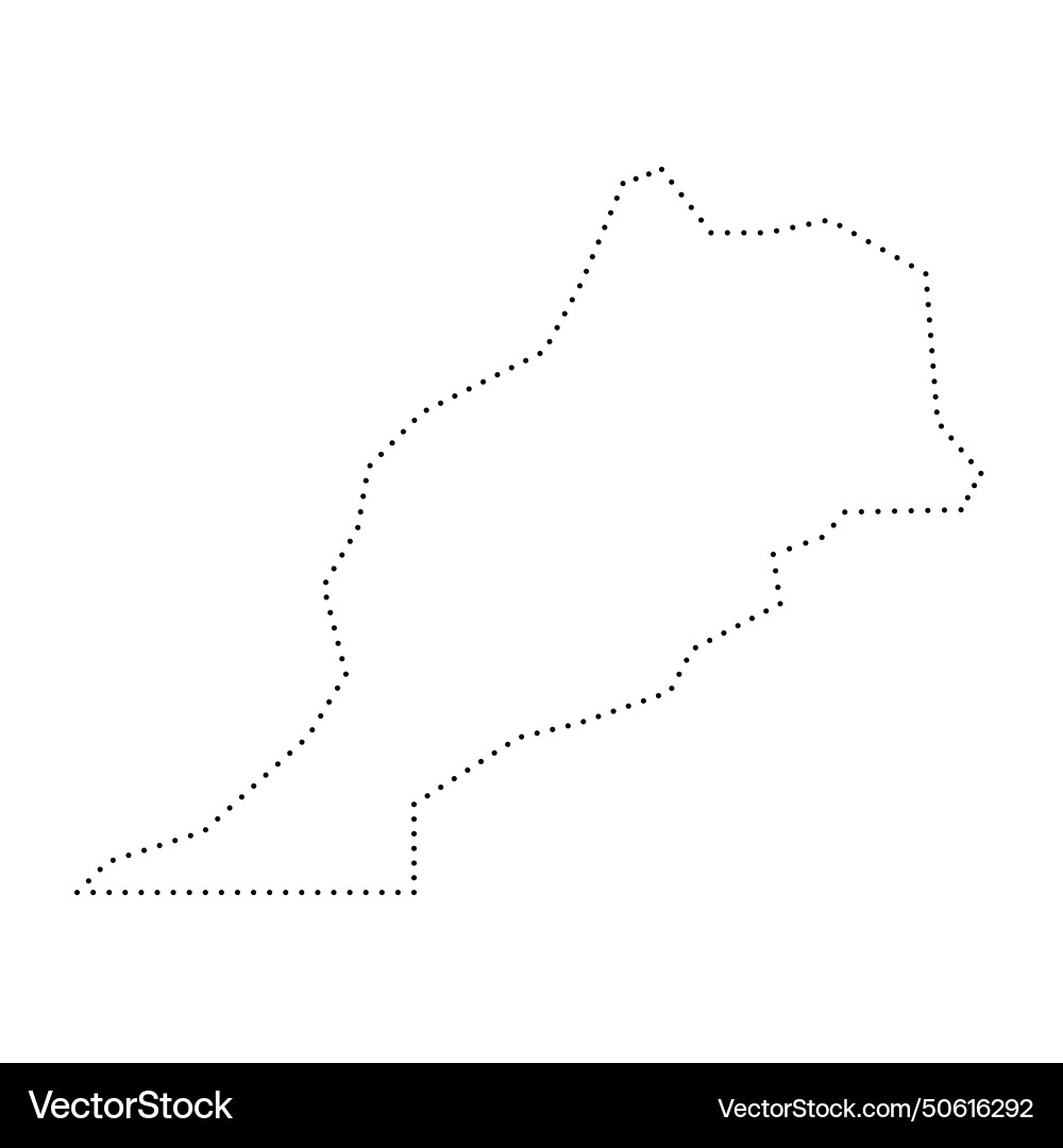 Morocco dotted outline map Royalty Free Vector Image