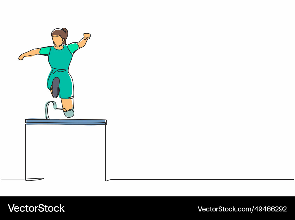 Single continuous line drawing front view Vector Image
