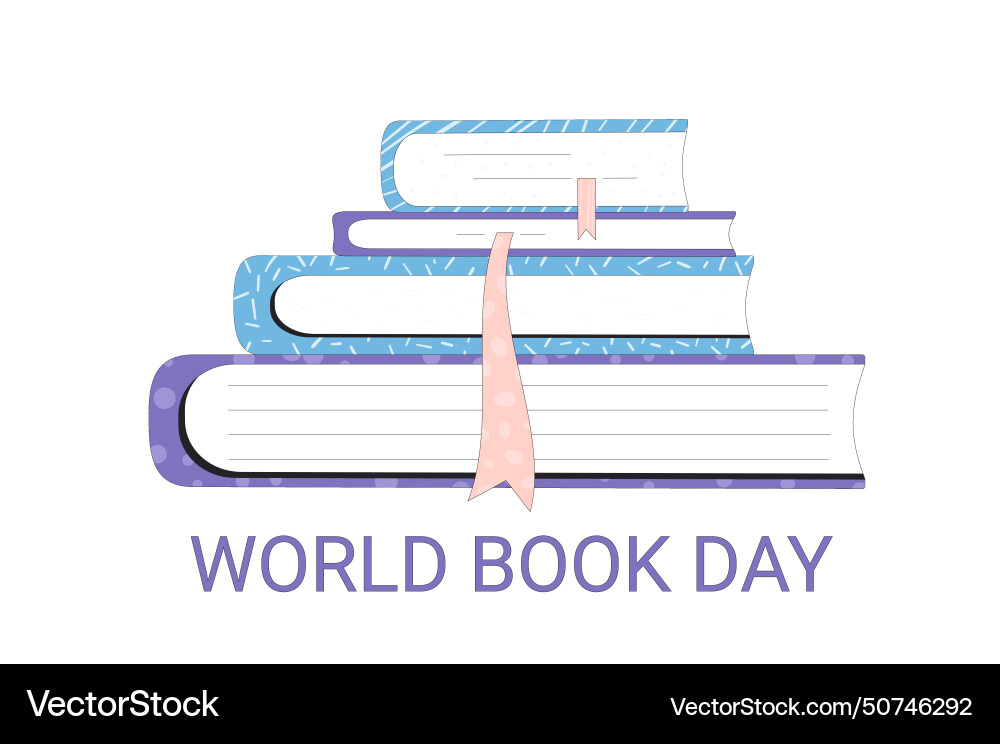 World book and copyright day banner template Vector Image