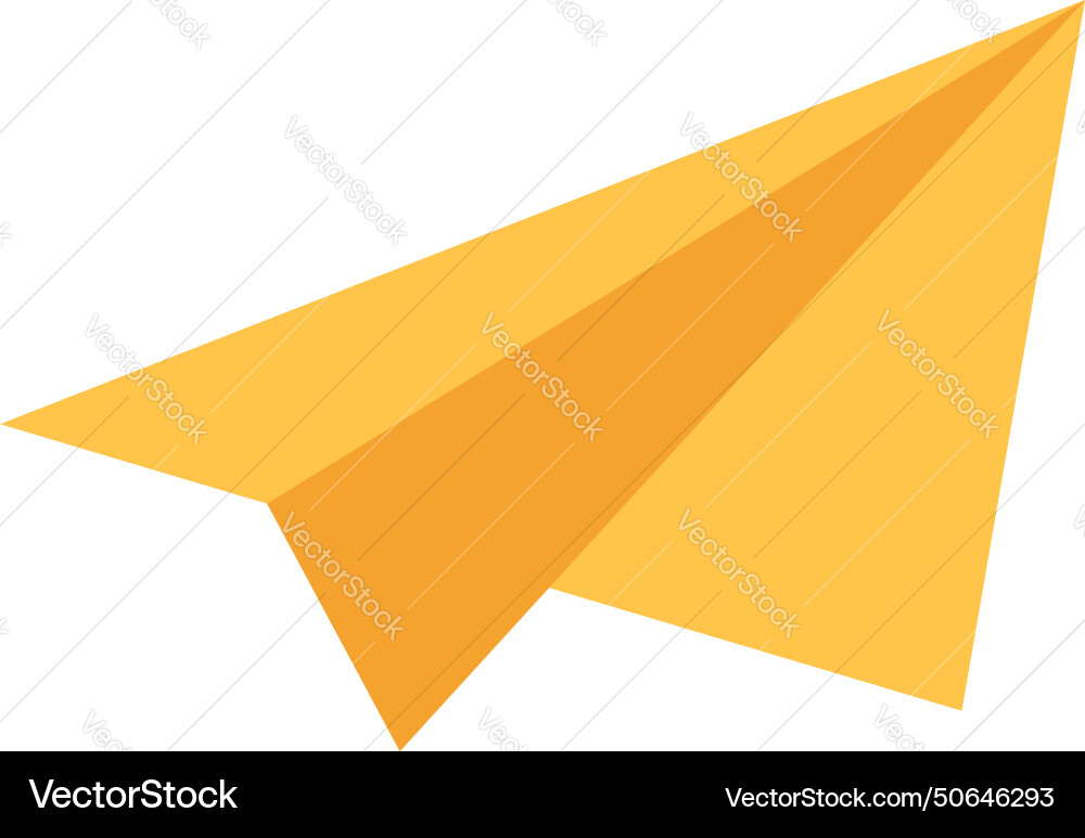 Airplane paper icon cartoon future Royalty Free Vector Image