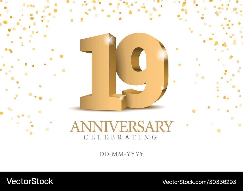 Anniversary 19th Badge Vector Images (over 130)