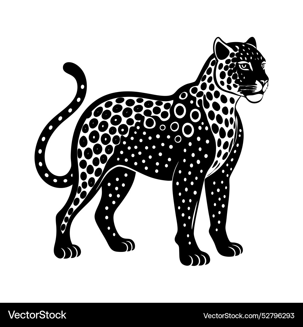Cheetah head isolated Royalty Free Vector Image