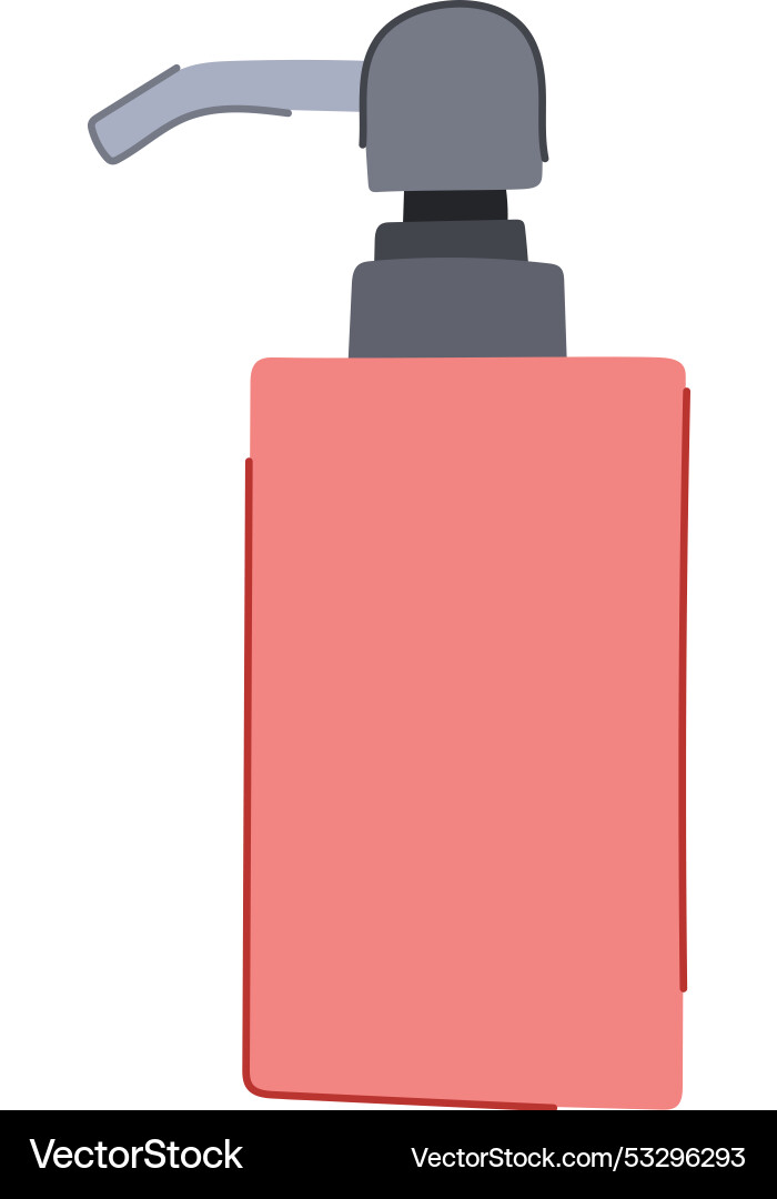 Clean liquid soap dispenser cartoon Royalty Free Vector