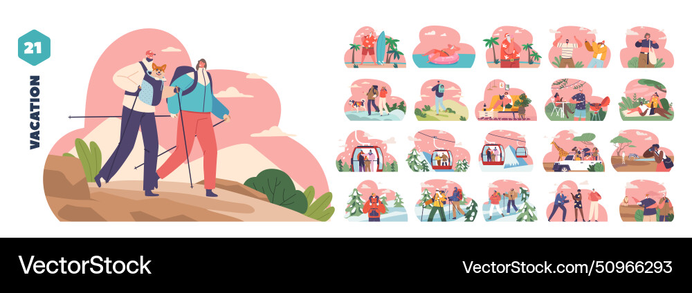 Isolated elements with adventurous Royalty Free Vector Image