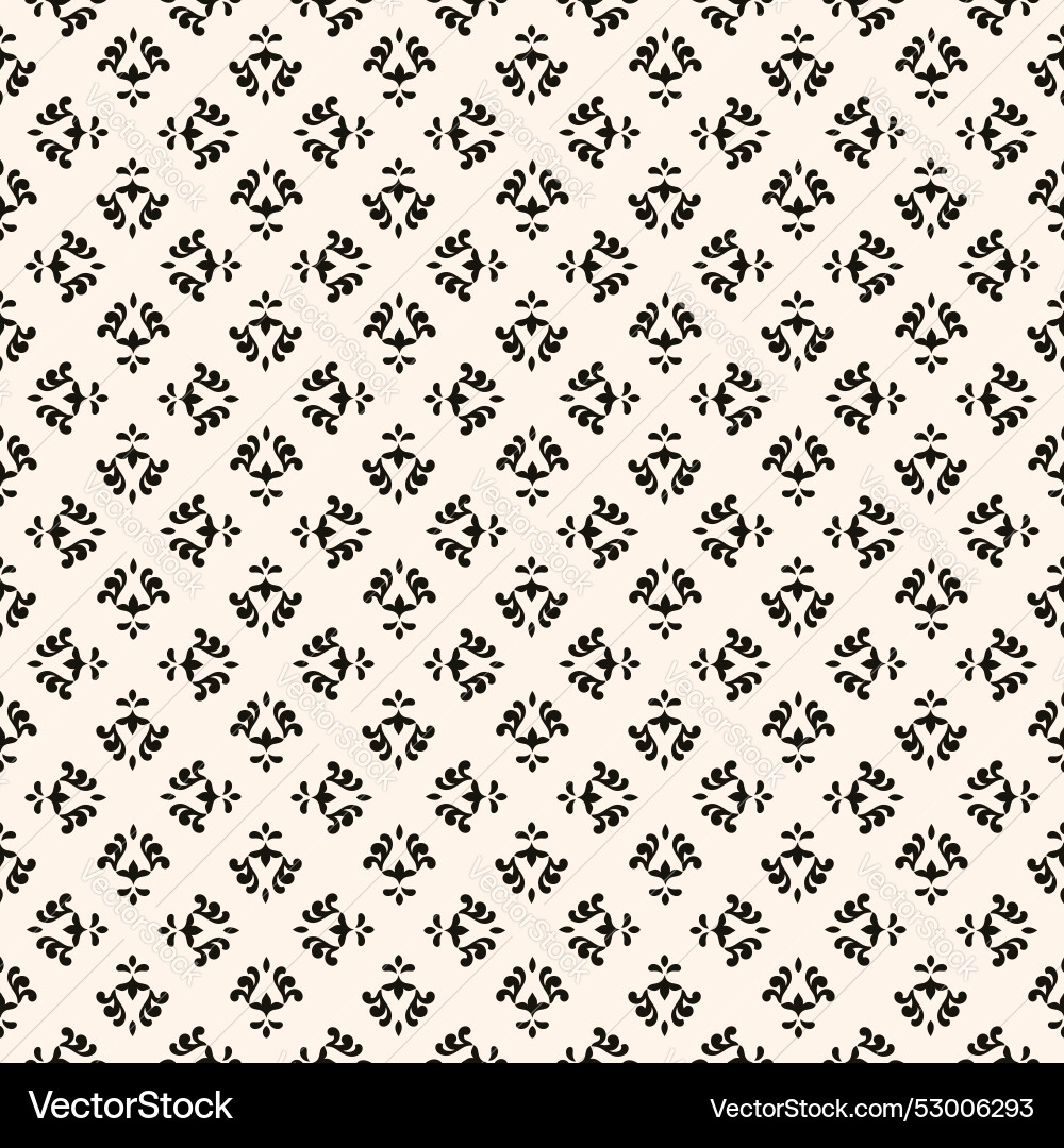 Minimalist seamless simple floral pattern Vector Image
