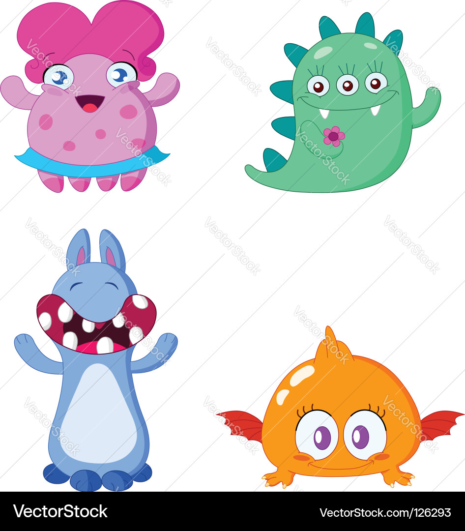 Monsters Royalty Free Vector Image - VectorStock