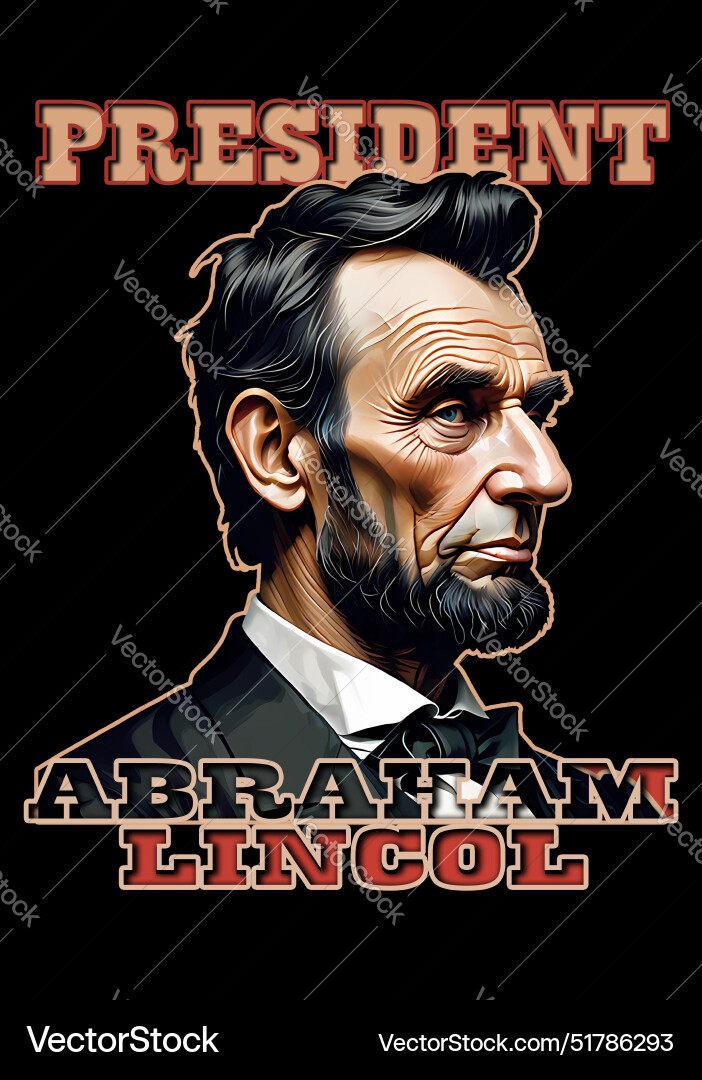 President abraham lincoln Royalty Free Vector Image
