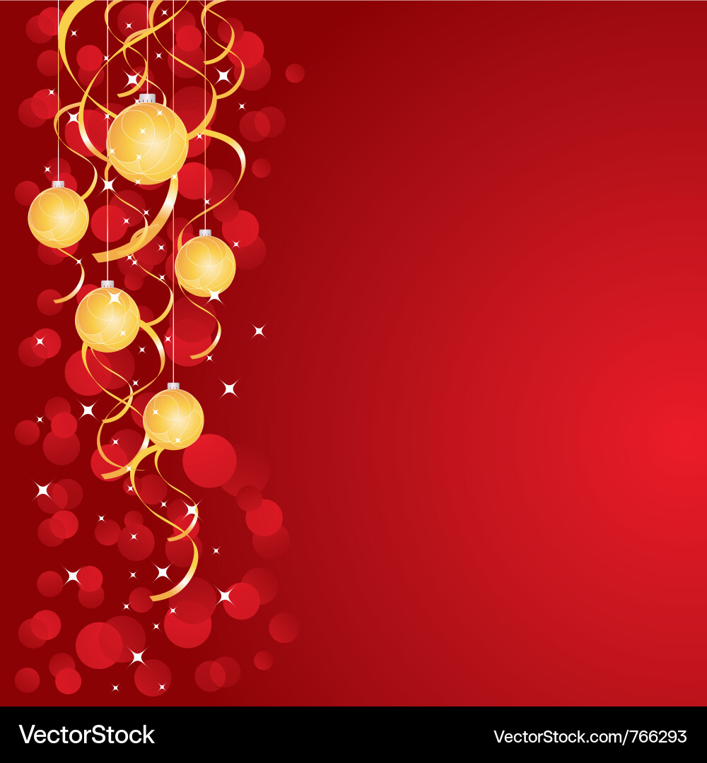 Red christmas background Royalty Free Vector Image