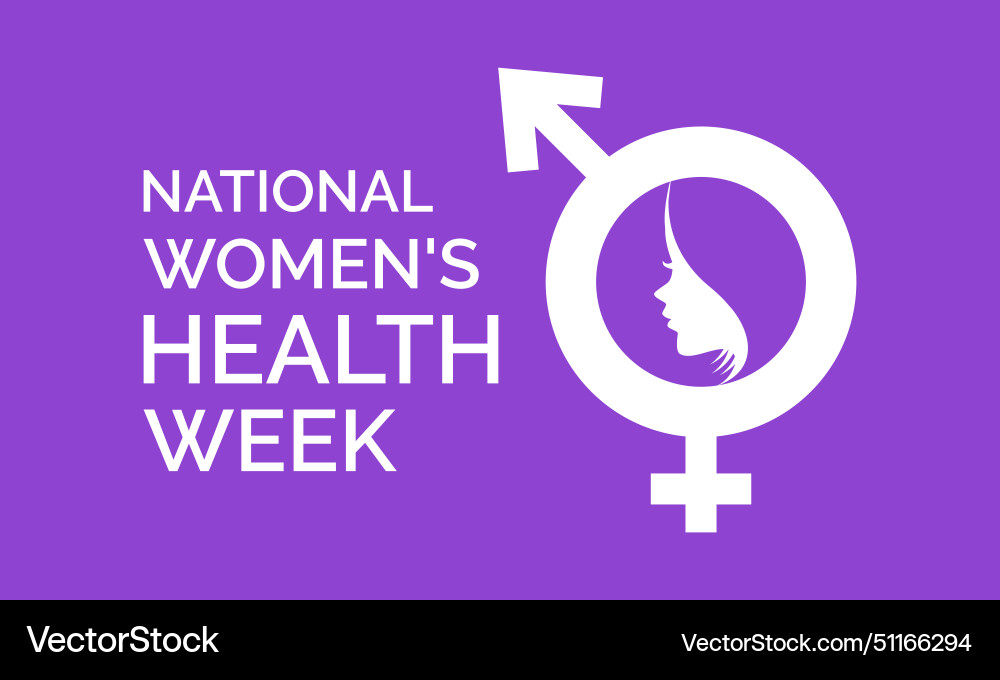 National Womens Health Week Awareness Royalty Free Vector