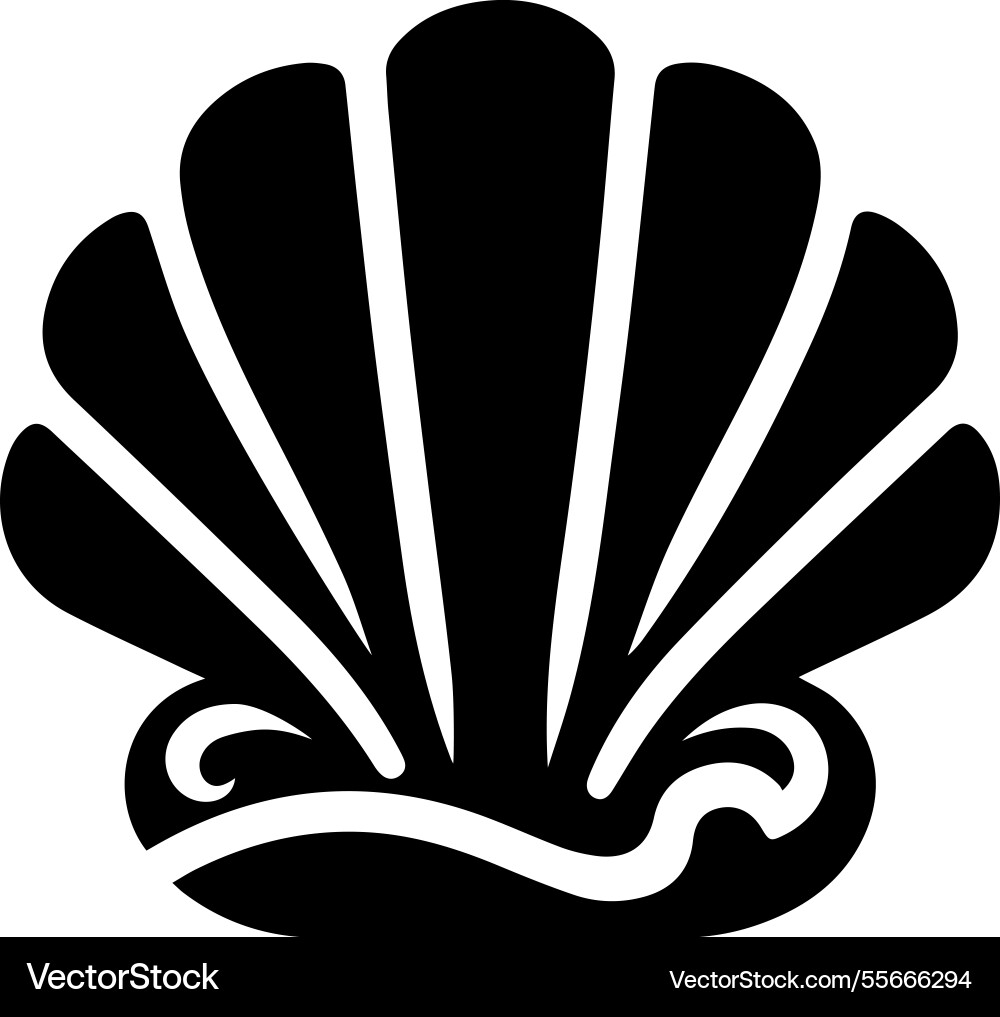 Shell icon logo design template isolated Vector Image