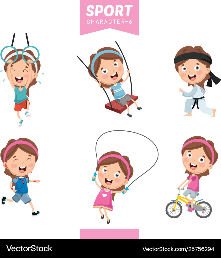 Sport character Royalty Free Vector Image - VectorStock