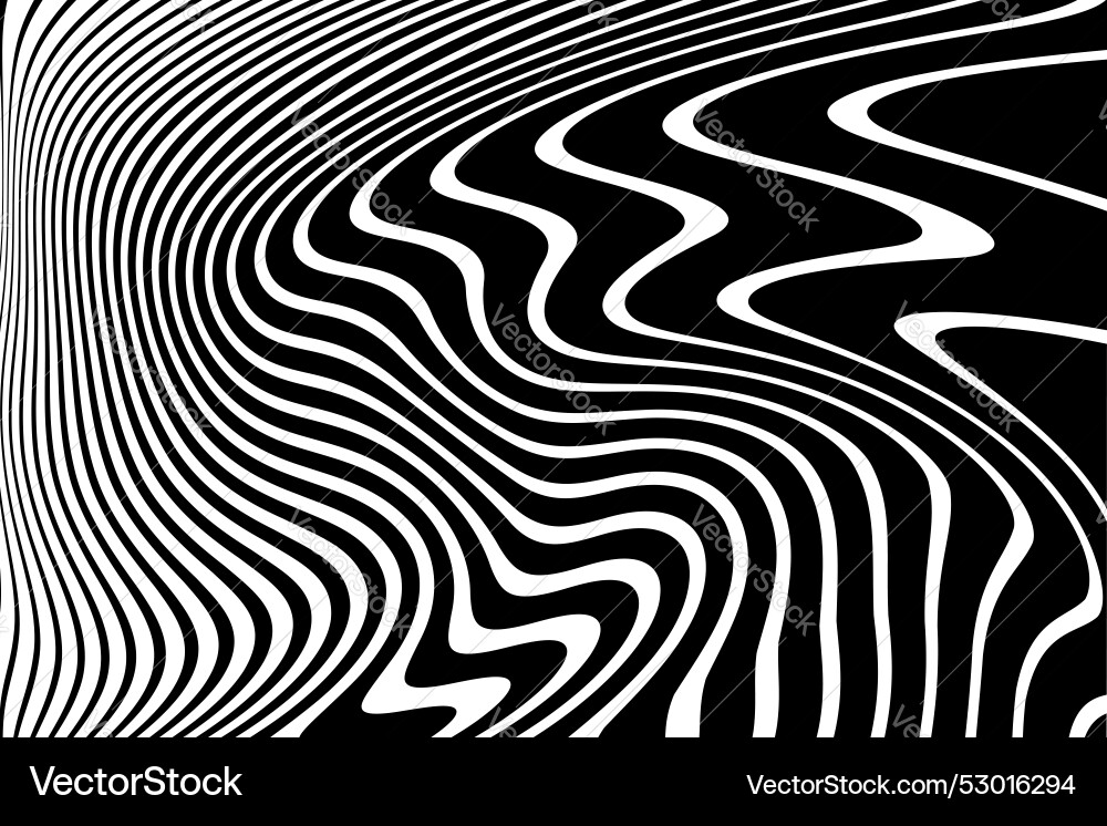 Wavy lines pattern Royalty Free Vector Image - VectorStock