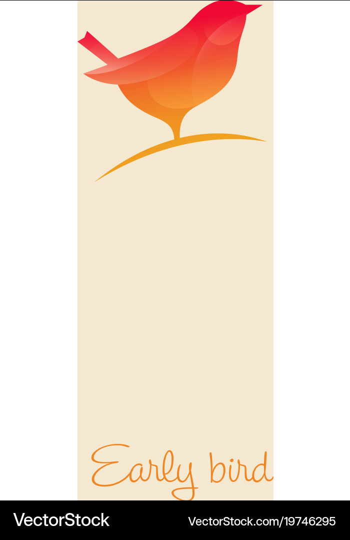 Early bird logo Royalty Free Vector Image - VectorStock