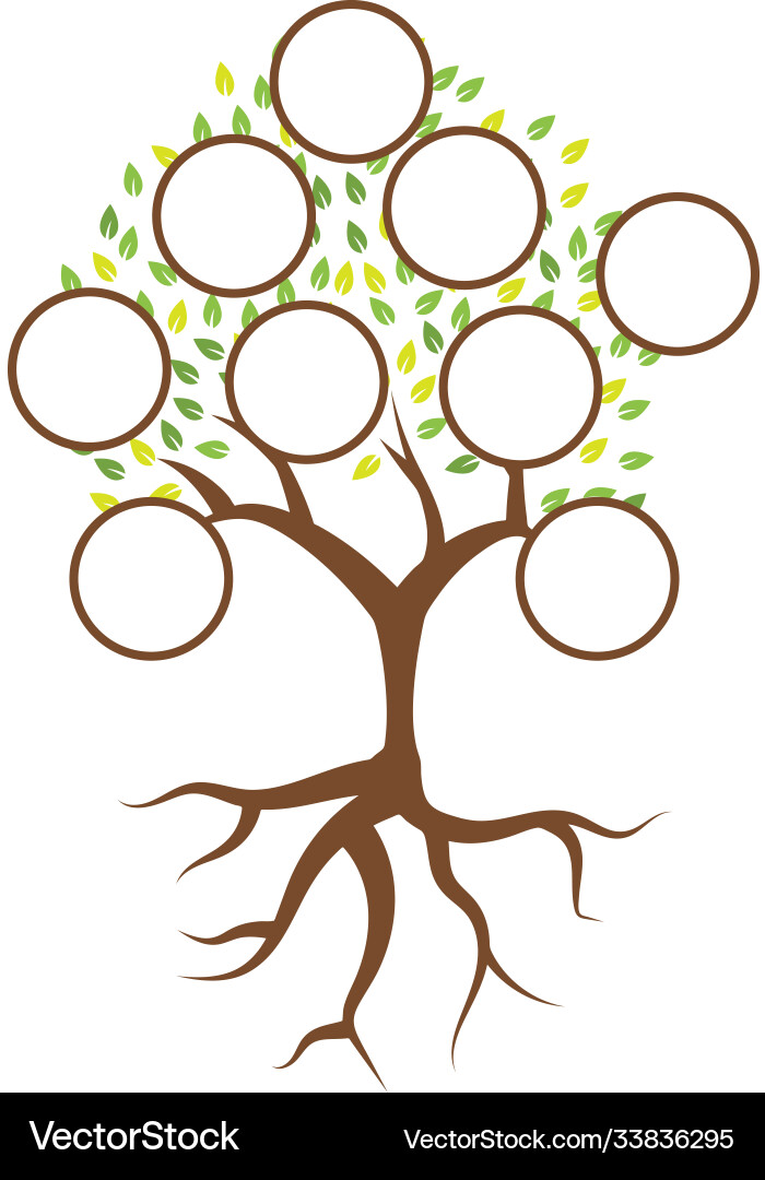 Family Tree Template Royalty Free Vector Image