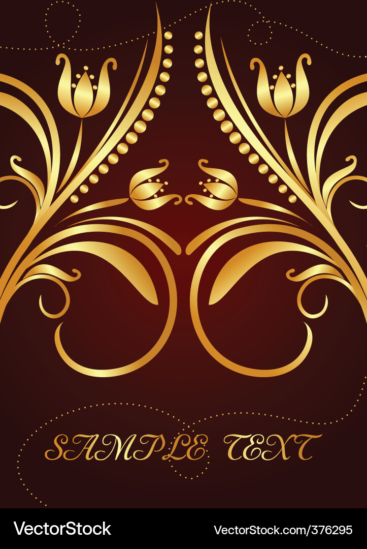 Gold background Royalty Free Vector Image - VectorStock