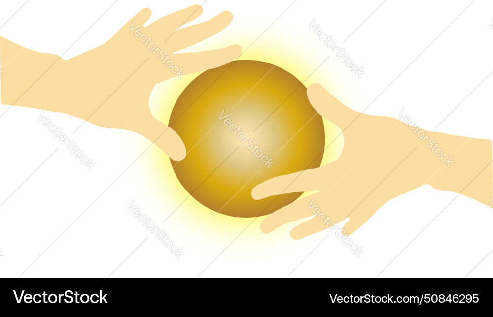 Golden orb Royalty Free Vector Image - VectorStock