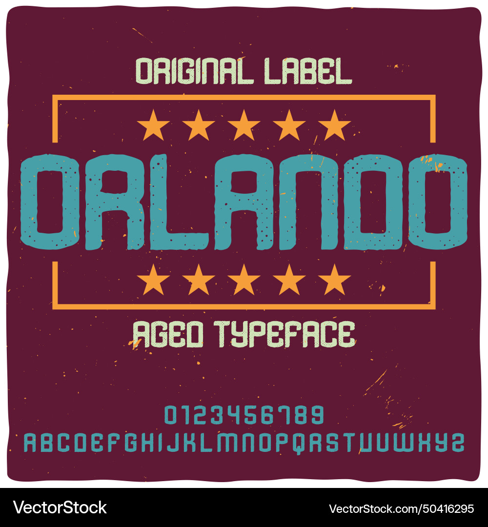 Good handcrafted font for any label design Vector Image
