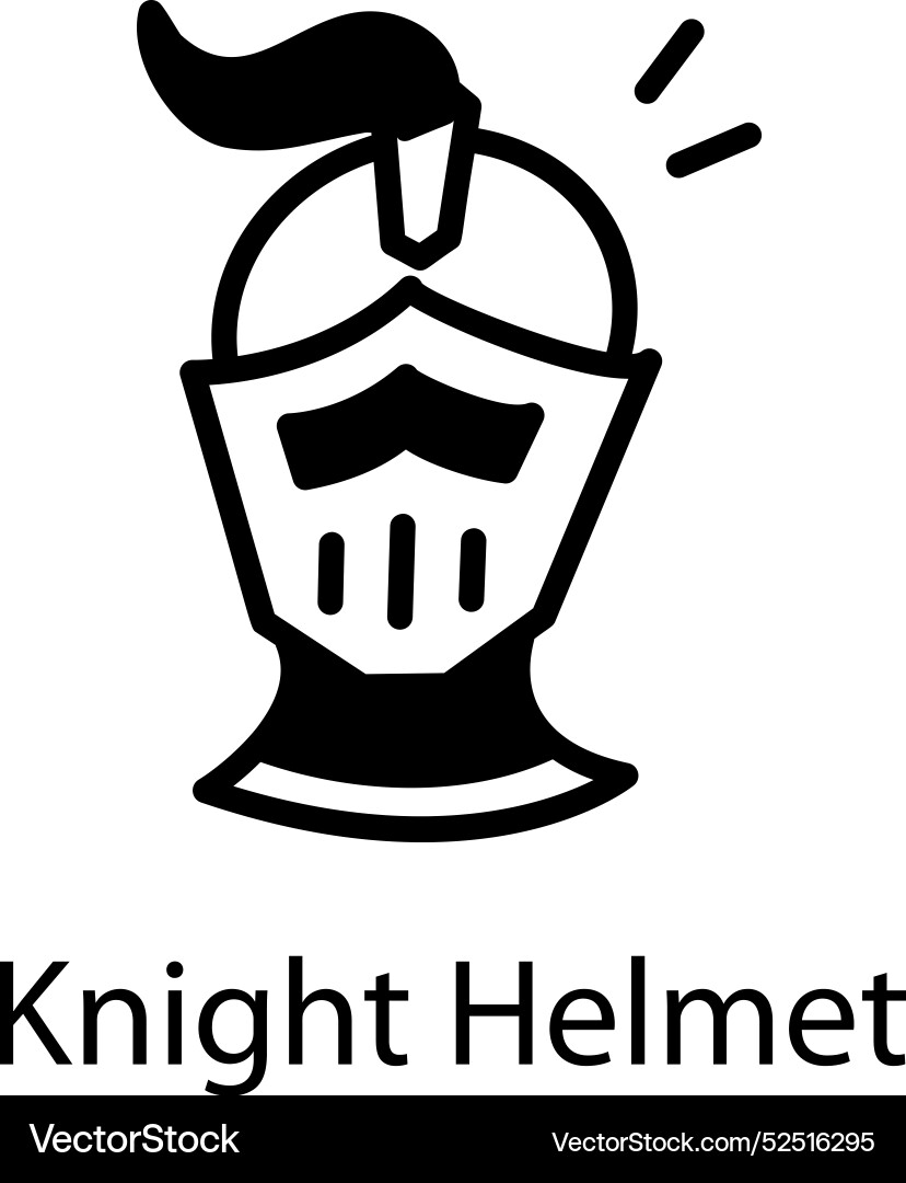 Knight helmet Royalty Free Vector Image - VectorStock