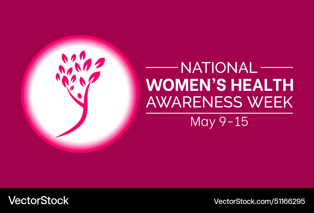 National Womens Health Week Awareness Royalty Free Vector