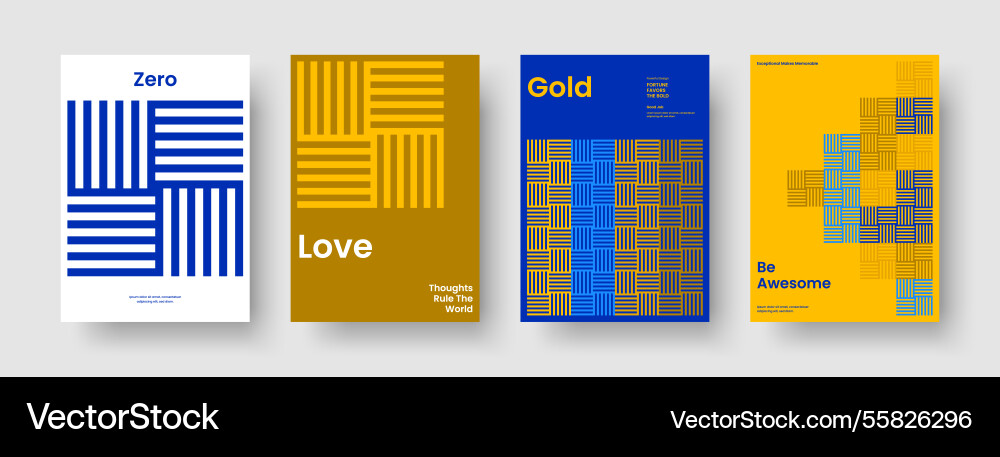 Kreative Poster Layout isolierte Bericht Design Vektorbild