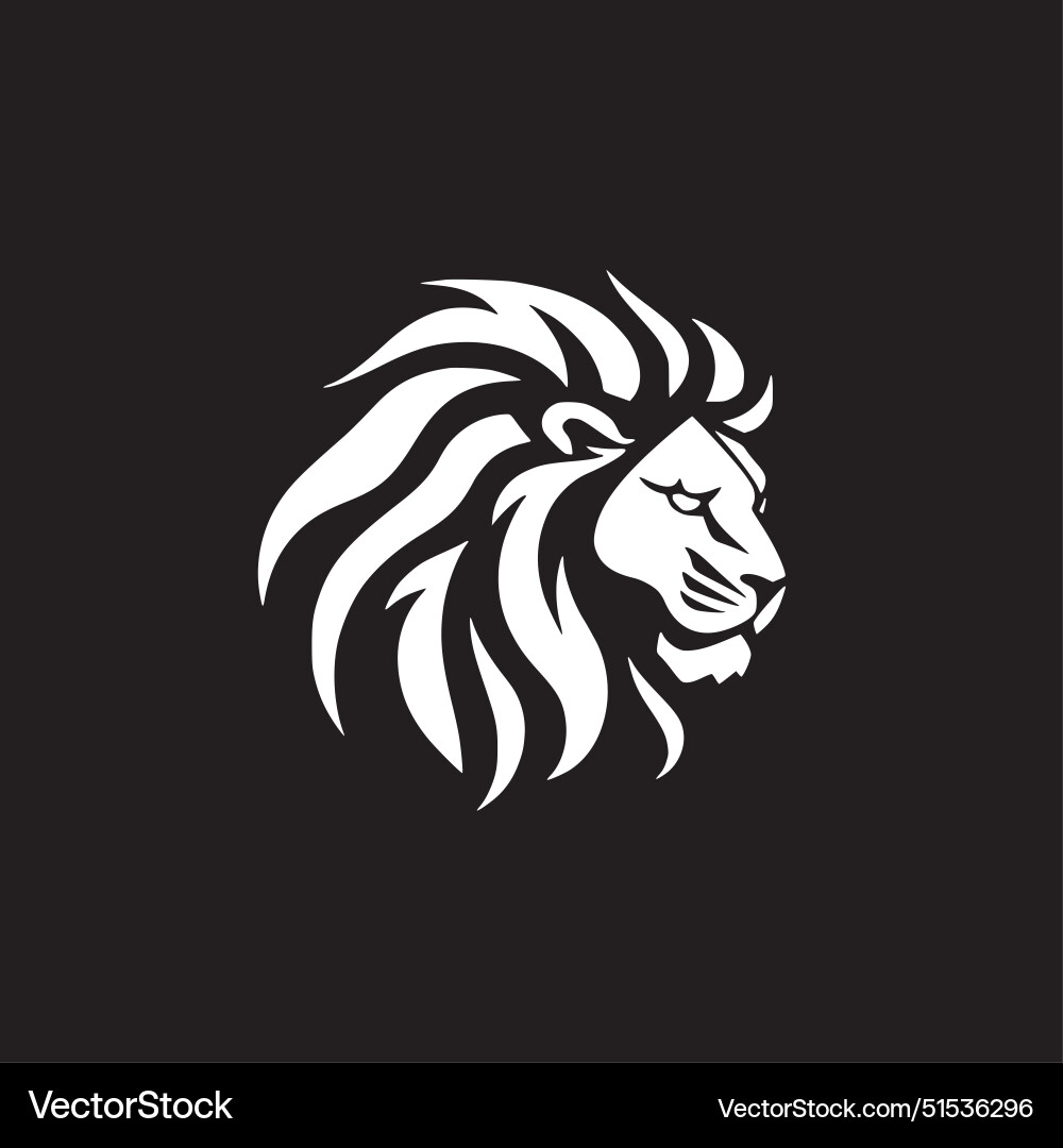 Lion - minimalist and simple silhouette Royalty Free Vector
