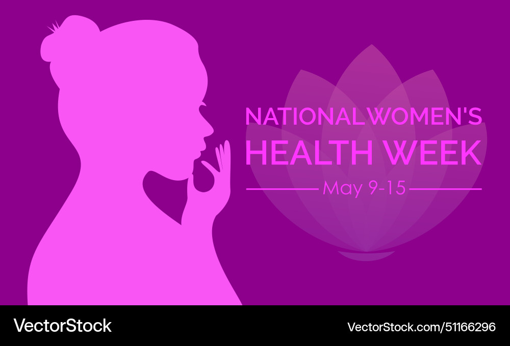 National Womens Health Week Awareness Royalty Free Vector