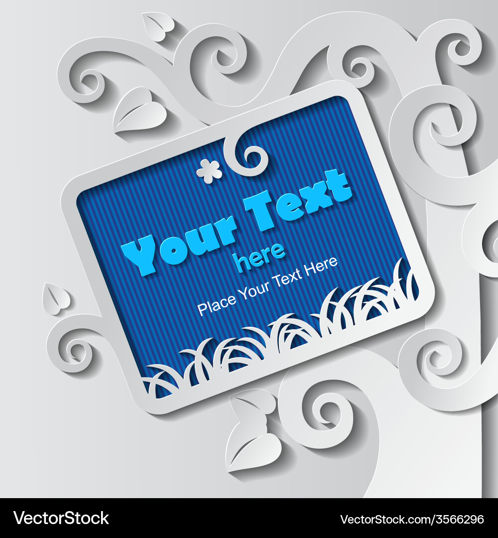 Paper tree Royalty Free Vector Image - VectorStock