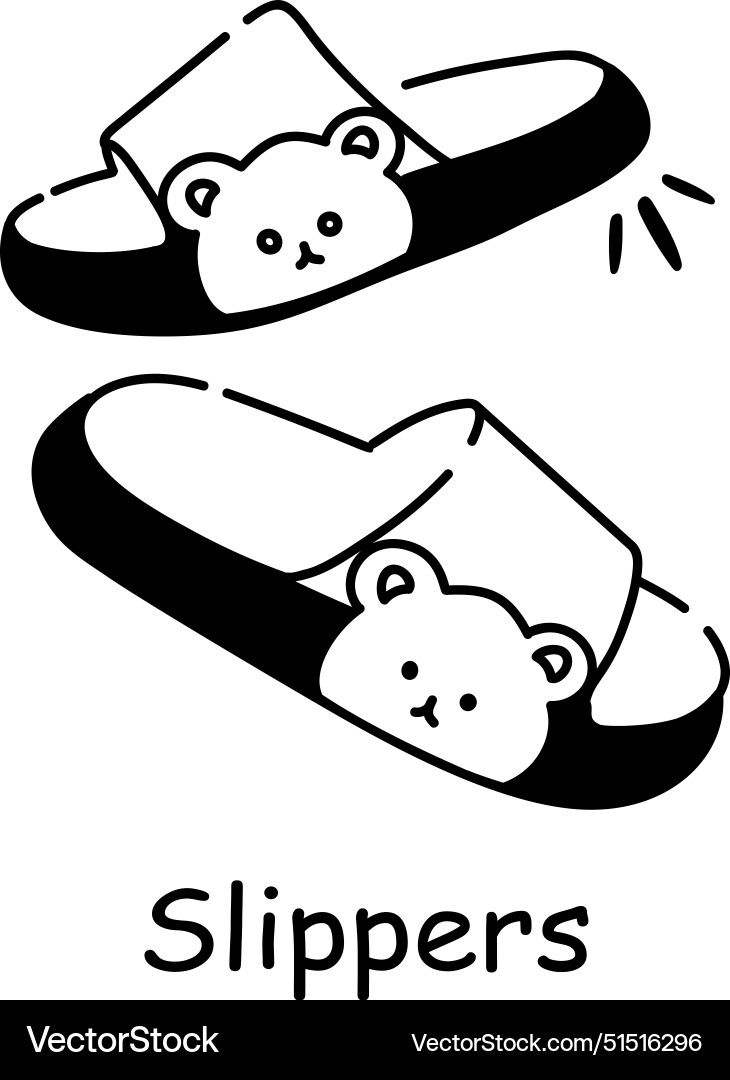 Slippers Royalty Free Vector Image - VectorStock
