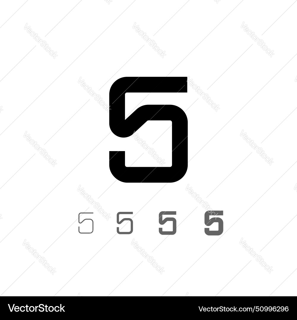 Technical digital numbers set Royalty Free Vector Image