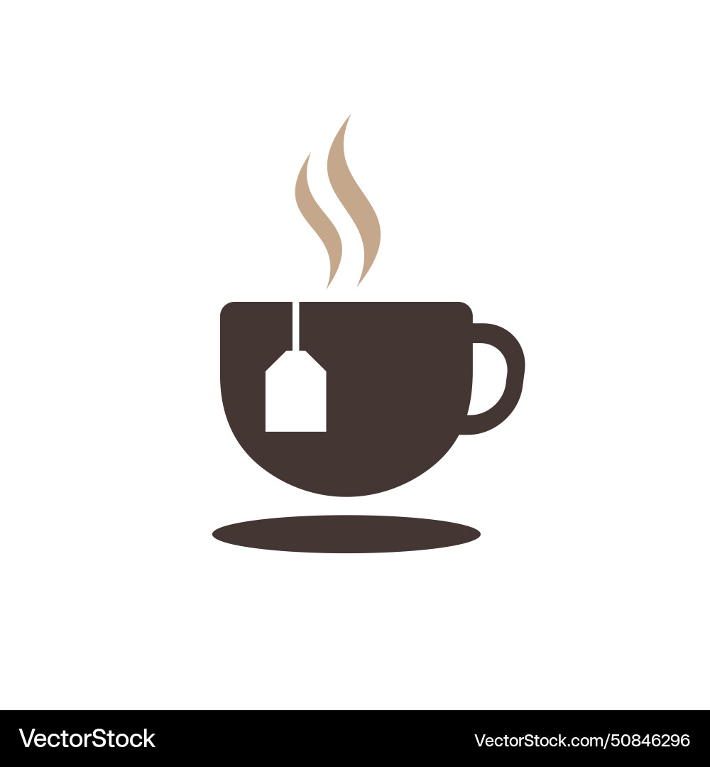 Tee-Icon Logo Topf Lizenzfreies Vektorbild - VectorStock