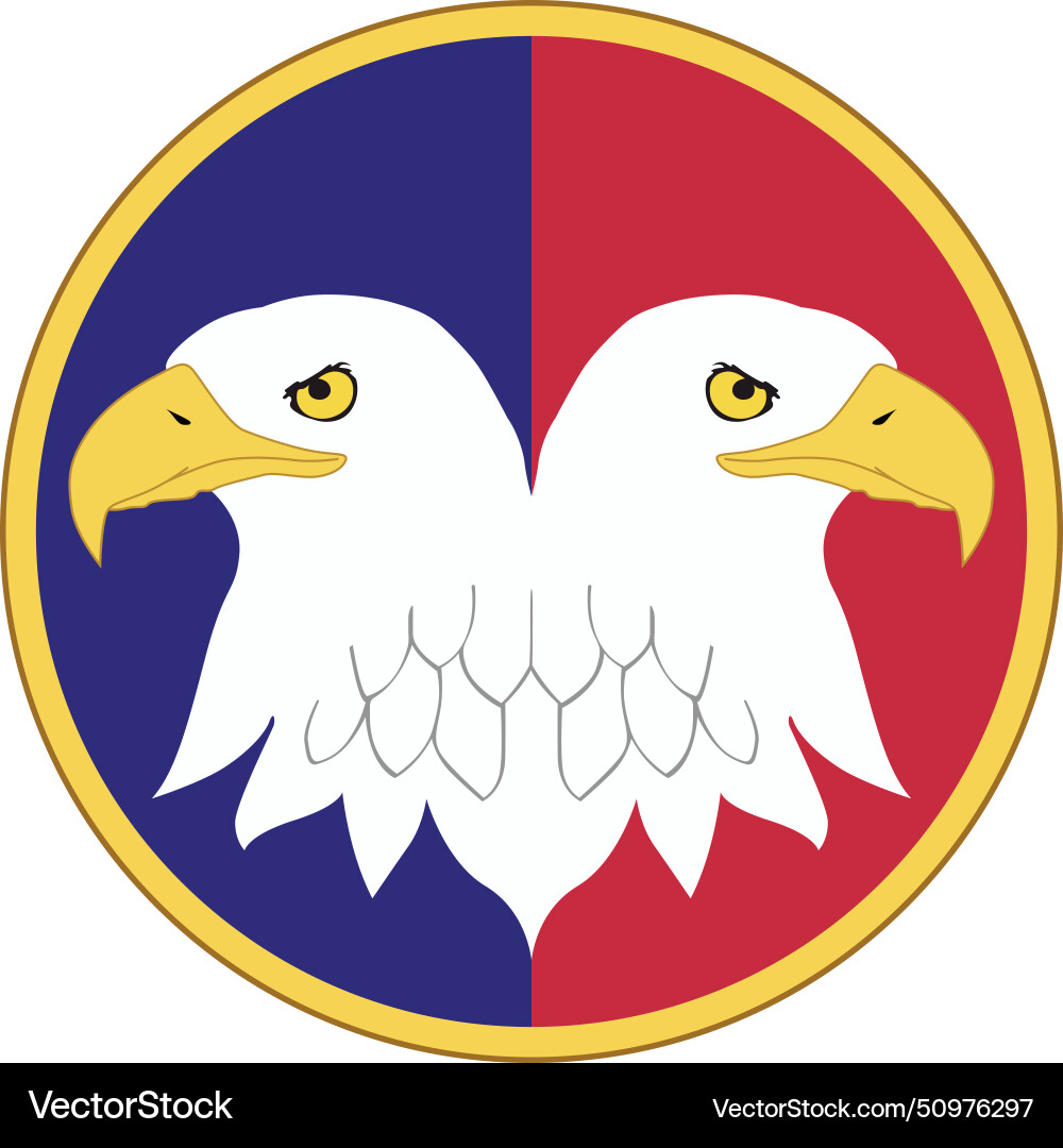 Emblem of the us army reserve command Royalty Free Vector