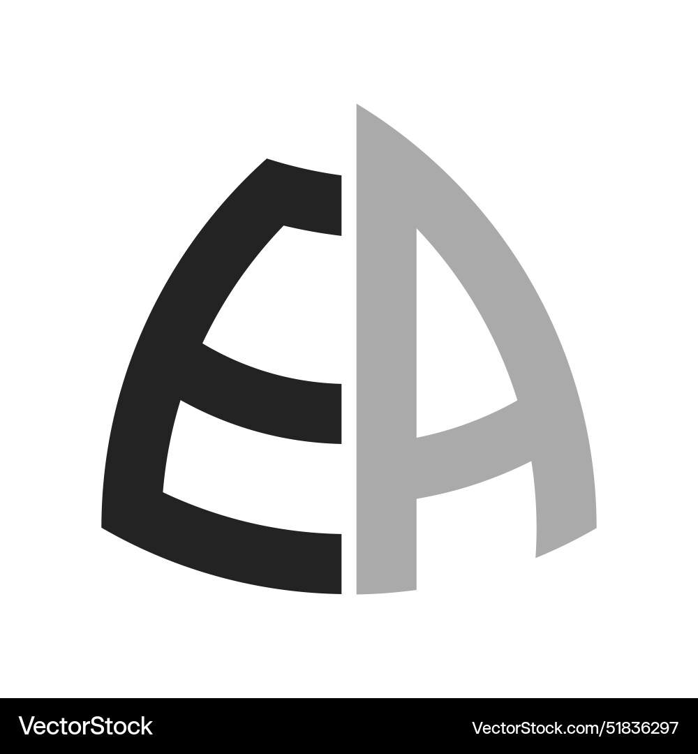 Modern creative ea logo design letter icon Vector Image