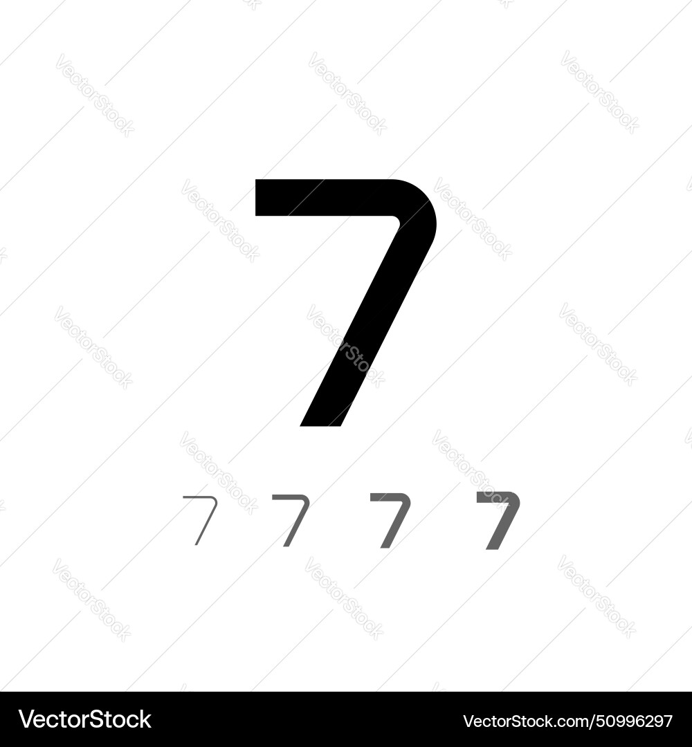 Technical digital numbers set Royalty Free Vector Image