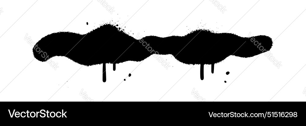 Hand drawn spray-paint graffiti line squiggle Vector Image