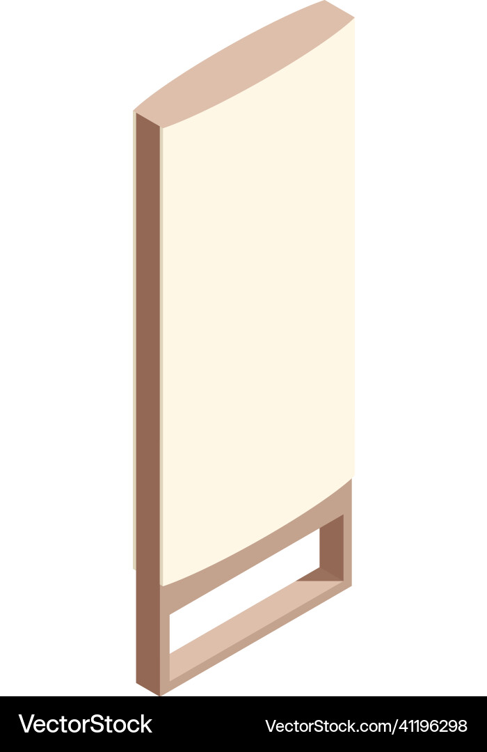 Isometric advertising panel Royalty Free Vector Image