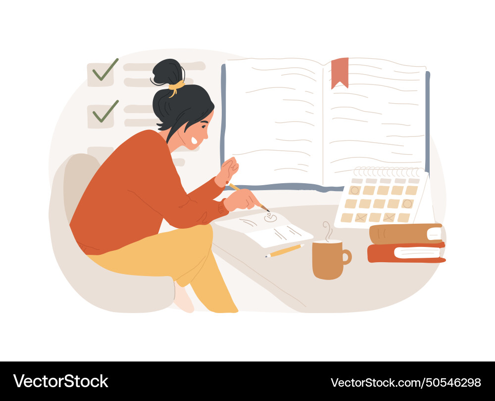 Learning isolated concept Royalty Free Vector Image