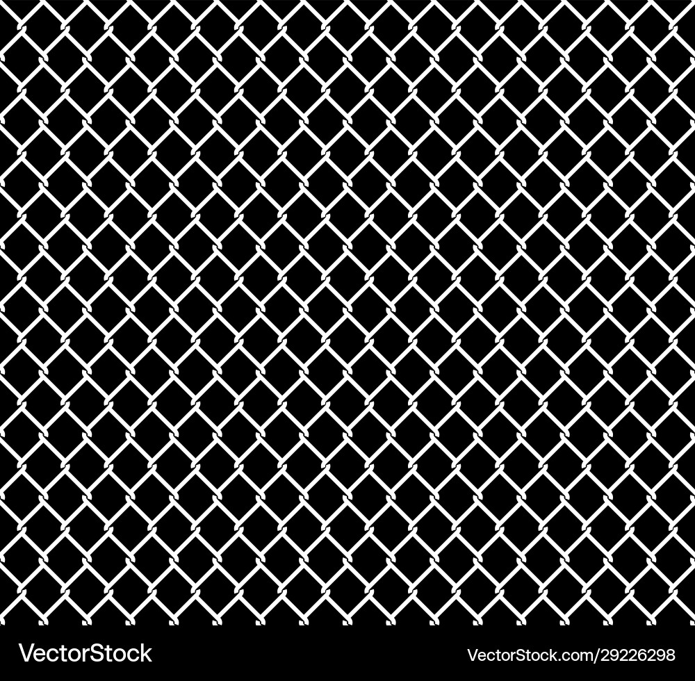 Metallic wired fence seamless texture overlay Vector Image