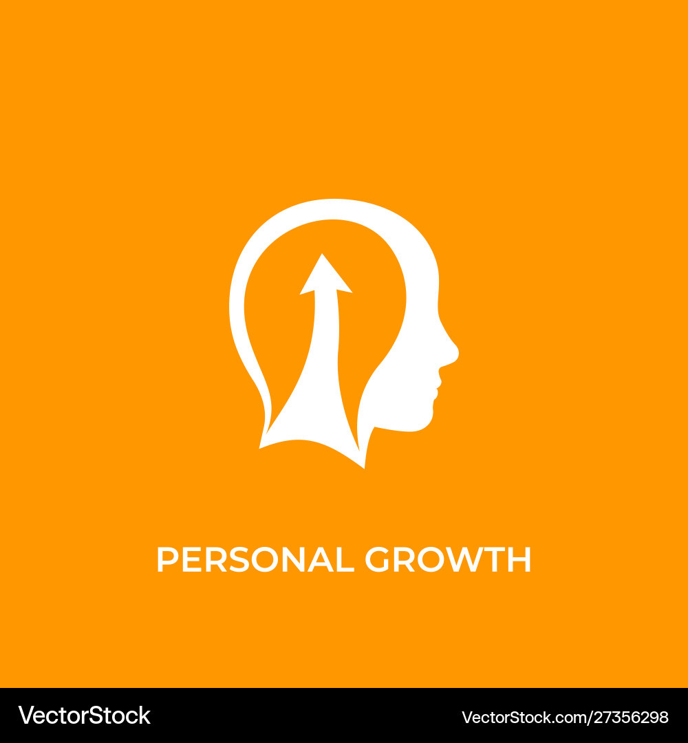 Personal growth self development icon Royalty Free Vector