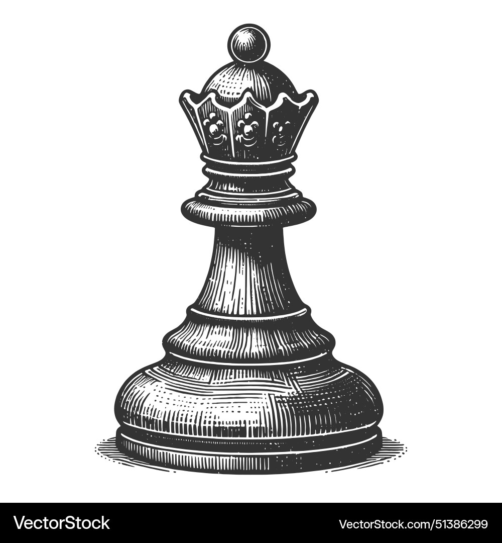 King And Queen Chess Pieces Drawings