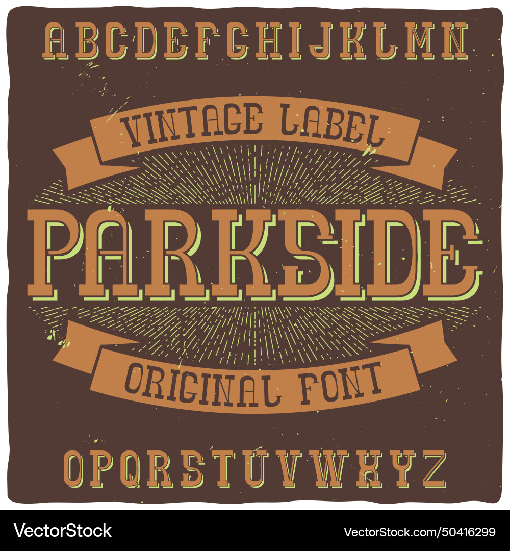 Good handcrafted font for any label design Vector Image